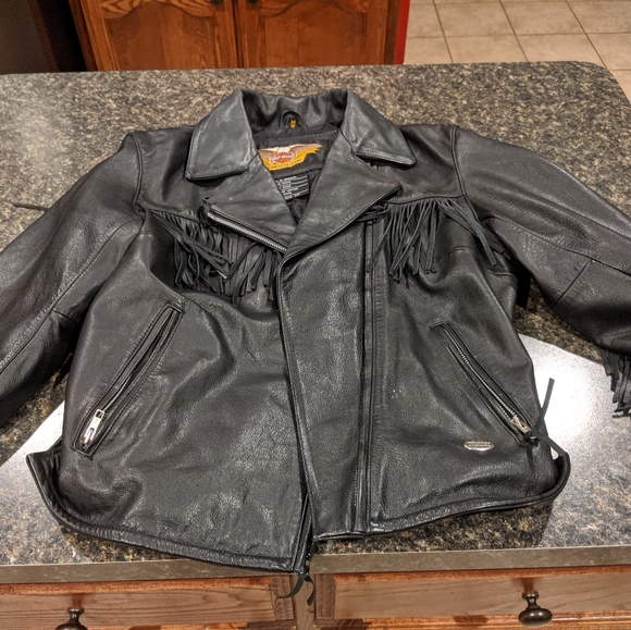 Harley-Davidson | Jackets & Coats | Harley Davidson Leather Fringe ...